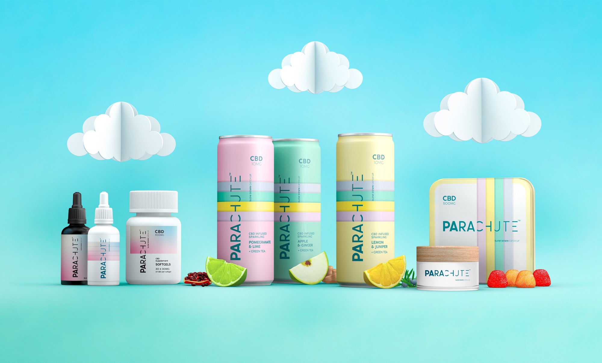 Parachute CBD | Cold Pressed CBD Ireland & UK | CBD Gummies